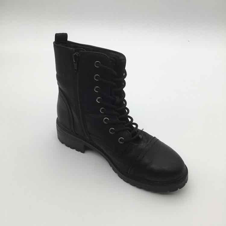 Universal Thread Women Size 7 Black man-made Lace Up Combat Boots ...